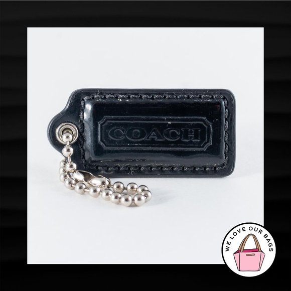 Coach | Accessories | 2 Medium Coach Black Patent Leather Key Fob Bag ...